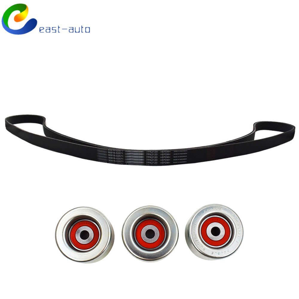 1660331040 Drive Belt & Idler Pulley Kit For 2005-14 Toyota Tacoma V6 4 ...