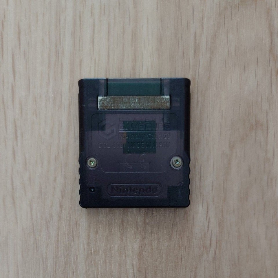 Official Nintendo GameCube Black Memory Card 251 59 Blocks (DOL-014 ...