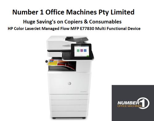 HP Color LaserJet Managed Flow MFP E77830 Copy,Print,Fax,Scan, AirPrint ...