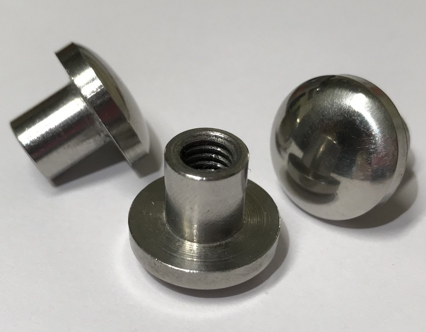 M6 x 9mm STAINLESS STEEL Smooth Dome Connector Cap Nuts Furniture ...