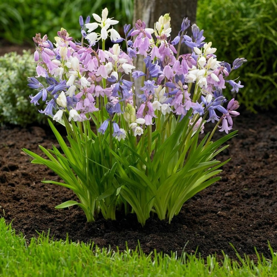 Spanish Bluebell Mixed Spring Bulbs - Multi Coloured Summer Flowering ...