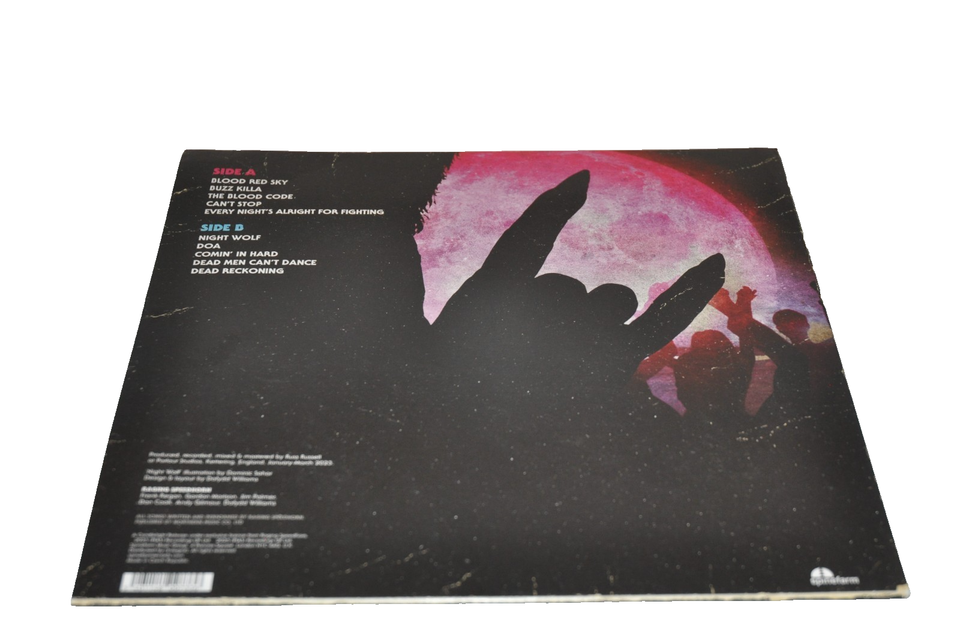 Raging Speedhorn Night Wolf Vinyl Neon Pink LP Signed Nightwolf | eBay UK