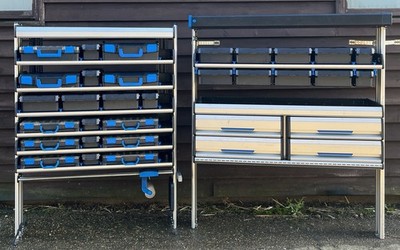 VAN RACKING SHELVING DRAWERS DRAWS LIN BIN CASES XL SORTIMO SR5 BOTT ...