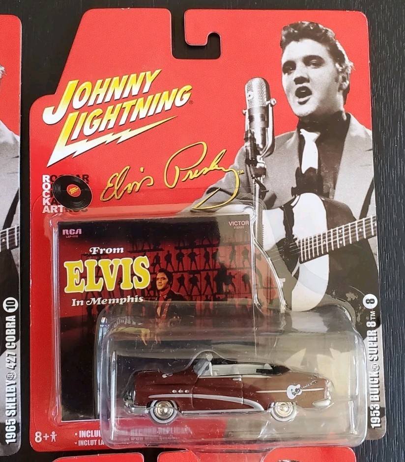 NICE Lot (6) 2005 Elvis Presley Johnny Lightning Diecast Mini Records ...
