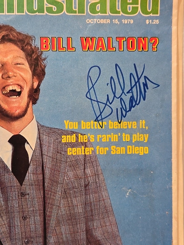 Bill Walton (Basketball) Signed Auto Autograph 1979 Sports Illustrated ...