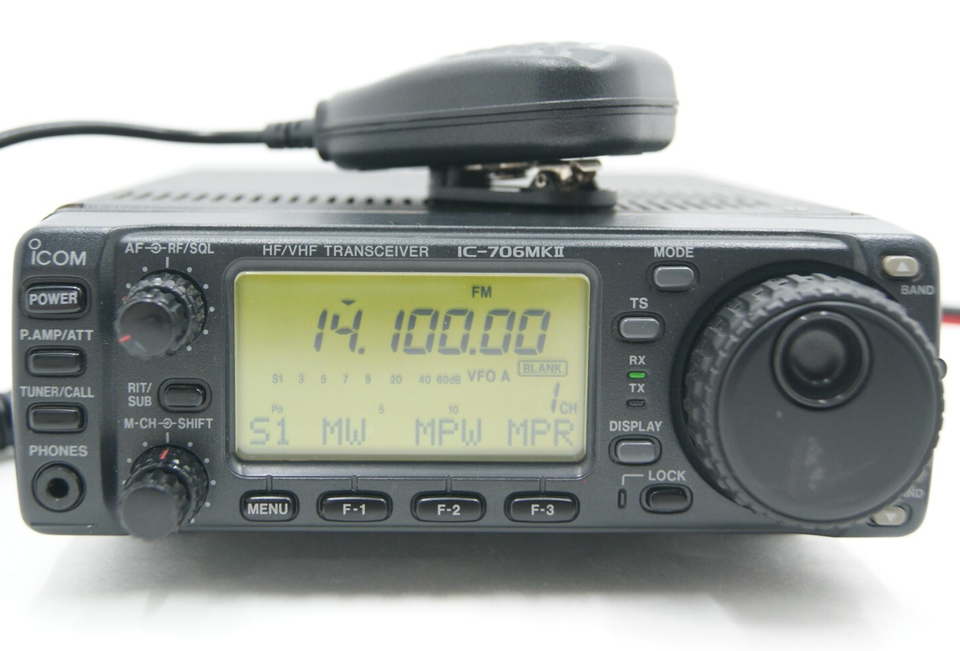 MARS MOD ICOM IC-706 MKIIM HF/VHF Transceiver 50W + Mic Good Cond. | eBay