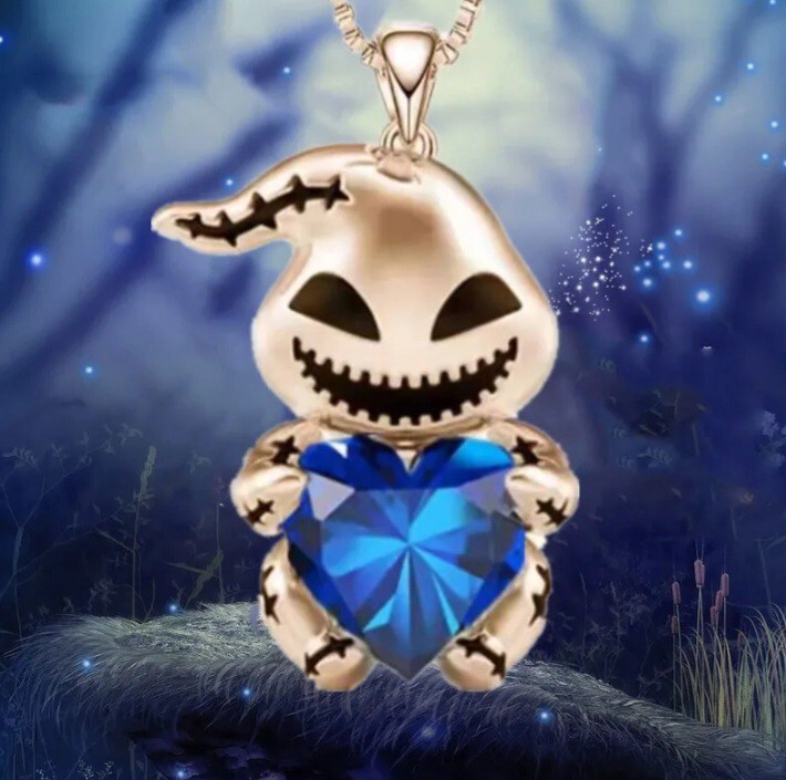Nightmare Before Christmas Oogie Boogie Blue Necklace | eBay