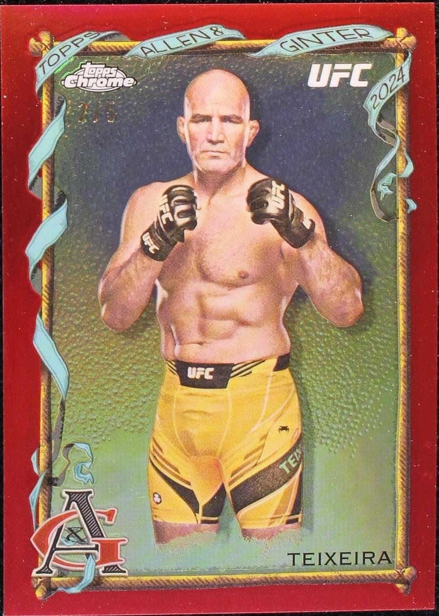 2024 Topps Chrome UFC - Allen and Ginter Glover Teixeira #AAG-6 Red ...