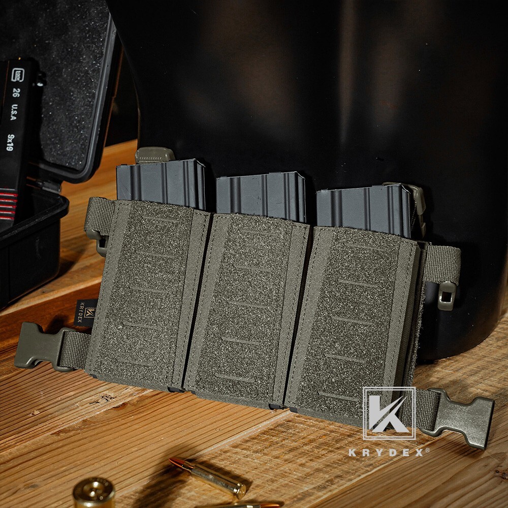 KRYDEX Triple .223 5.56 Magazine Pouch Tactical Placard with Kydex ...
