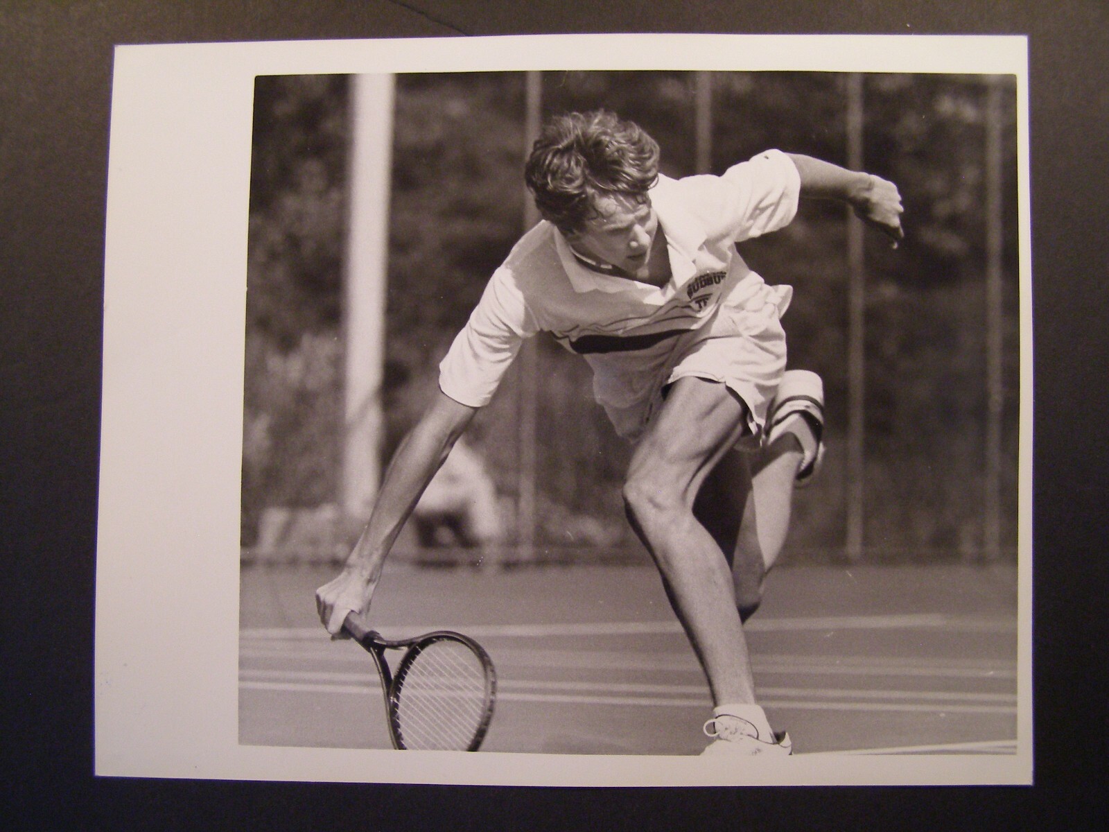 Glossy Press Photo 1986 Peter Bye Waltham Tennis State Finals | eBay