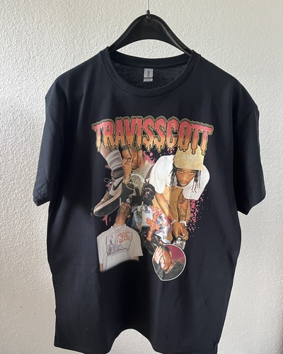 Vintage Y2K Travis Scott Rapper Print T-Shirt | eBay