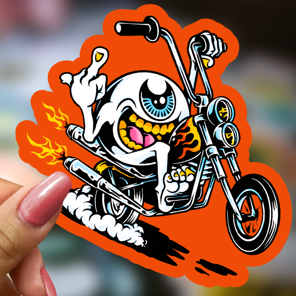 Rat Fink Ed Roth Vinyl Decals 50pcs Hot Rod Custom Car Bike Skateboard ...