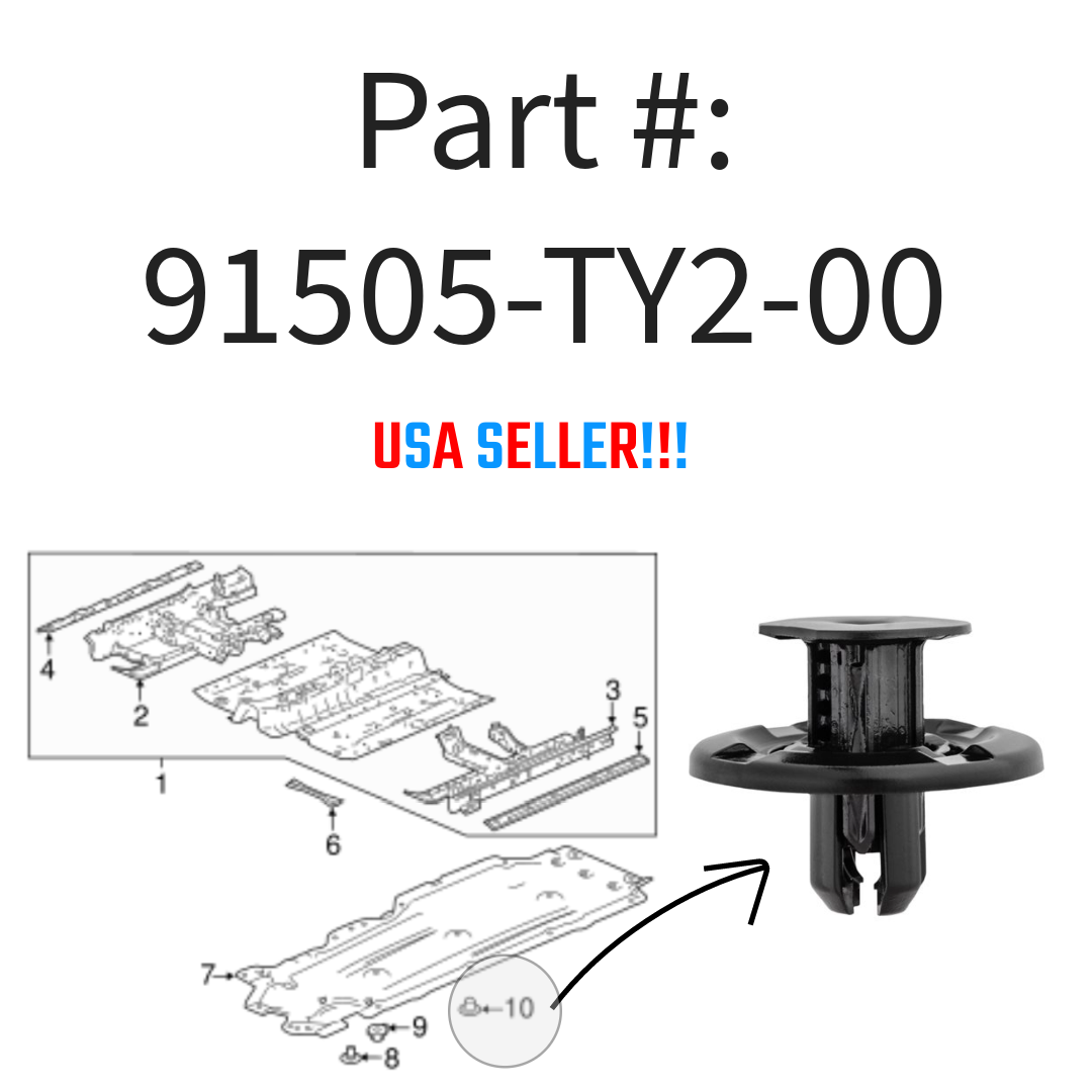 8 NEW ENGINE COVER CLIPS! FOR ACURA NSX MDX RLX RDX TLX HONDA ETC ...