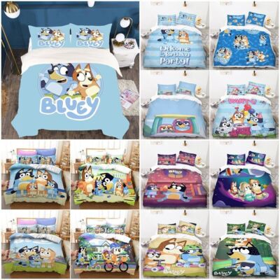 Bluey Kids Duvet Cover Pillowcase Bedding Set Single Double | eBay UK