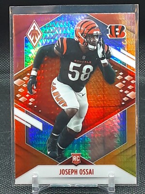 JOSEPH OSSAI 2021 PHOENIX FIRE BURST ROOKIE BENGALS TEXAS LONGHORNS G2 ...