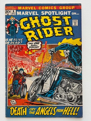 Marvel Spotlight #6 (1972) 2nd Ghost Rider appearance, origin retold VG ...