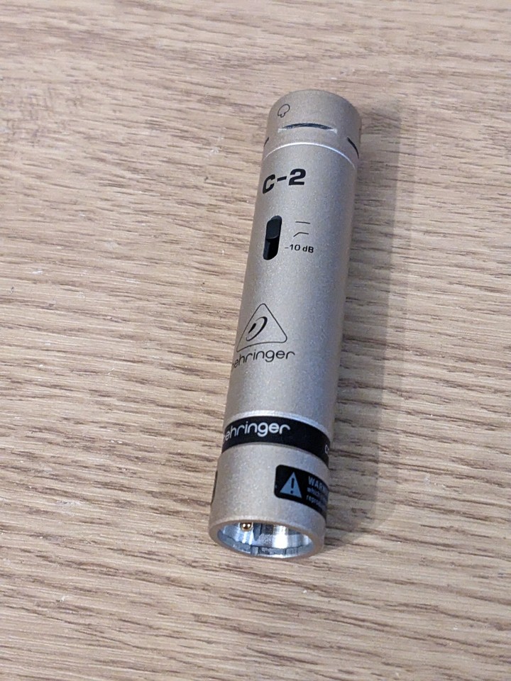 SINGLE MIC Behringer C-2 microphone cardioid condenser studio recording ...