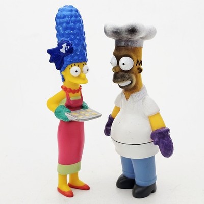 Burger King The Simpsons 5 " Vinyl Figures Marge & Homer Cooking Baking ...