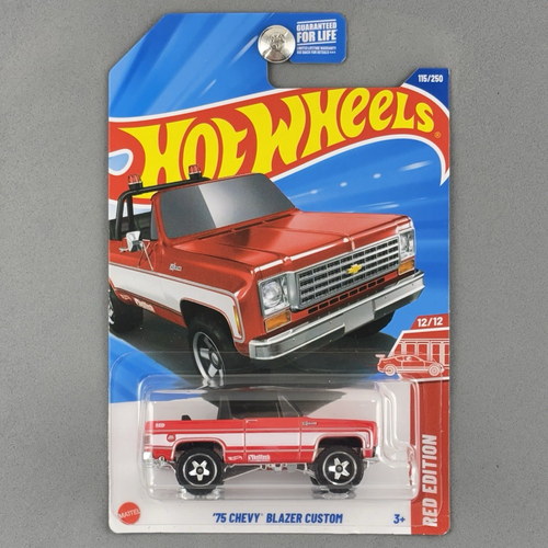 Hot Wheels '75 Chevy Blazer Custom Red Edition 12/12 Target Exclusive ...
