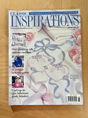 CLASSIC INSPIRATIONS Embroidery Magazine, Issue 46, with paper patterns ...