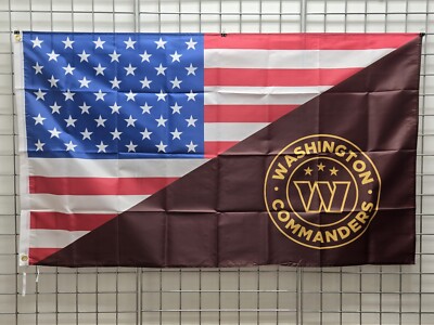 Washington Commanders Flag 3ftx5ft Commanders American Flag Redskins ...