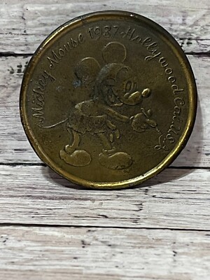1937 Disney Mickey Mouse Belt Buckle - heavy metal - marked 677 on the ...