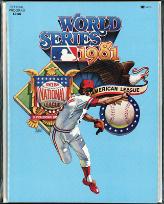 1981 WORLD SERIES GAME PROGRAM: LOS ANGELES DOGERS vs. NEW YORK YANKEES ...