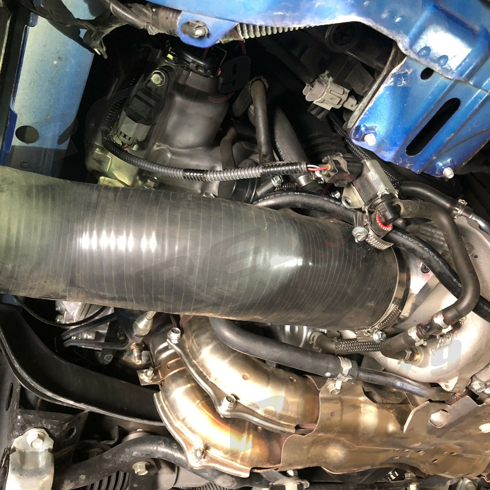 REV9 PERFORMANCE TURBO INLET SILICONE BLACK FIT FORESTER XT (SJ) 2.0 ...