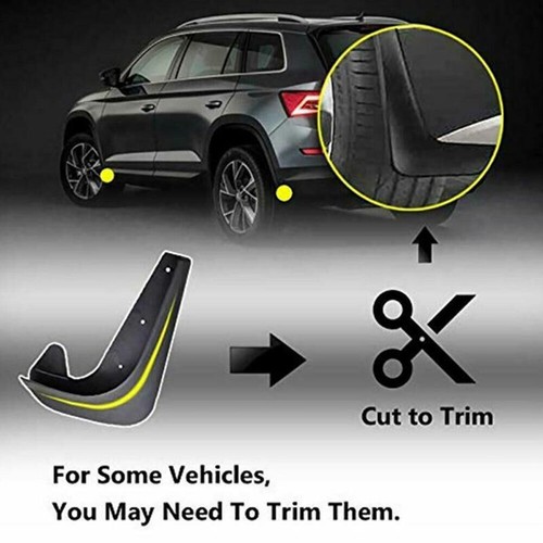 4PCS Car Wheel Tire Mud Flaps Splash Guards for Front or Rear Auto ...