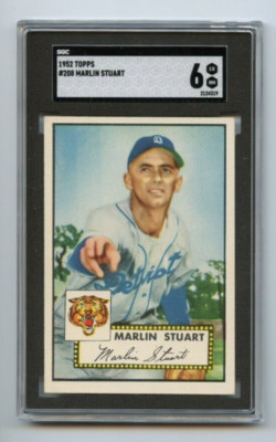 1952 Topps Marlin Stuart Detroit Tigers #208 ⭐️👀⭐️ SGC Graded 6 | eBay