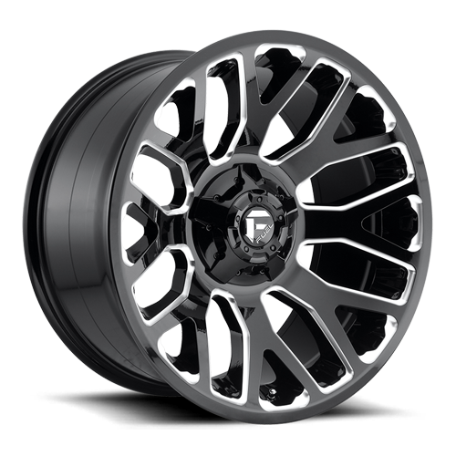 20 INCH FUEL WARRIOR 20X9 6X139.7 +1 GLOSS BLACK MILLED FIT FORD RANGER ...