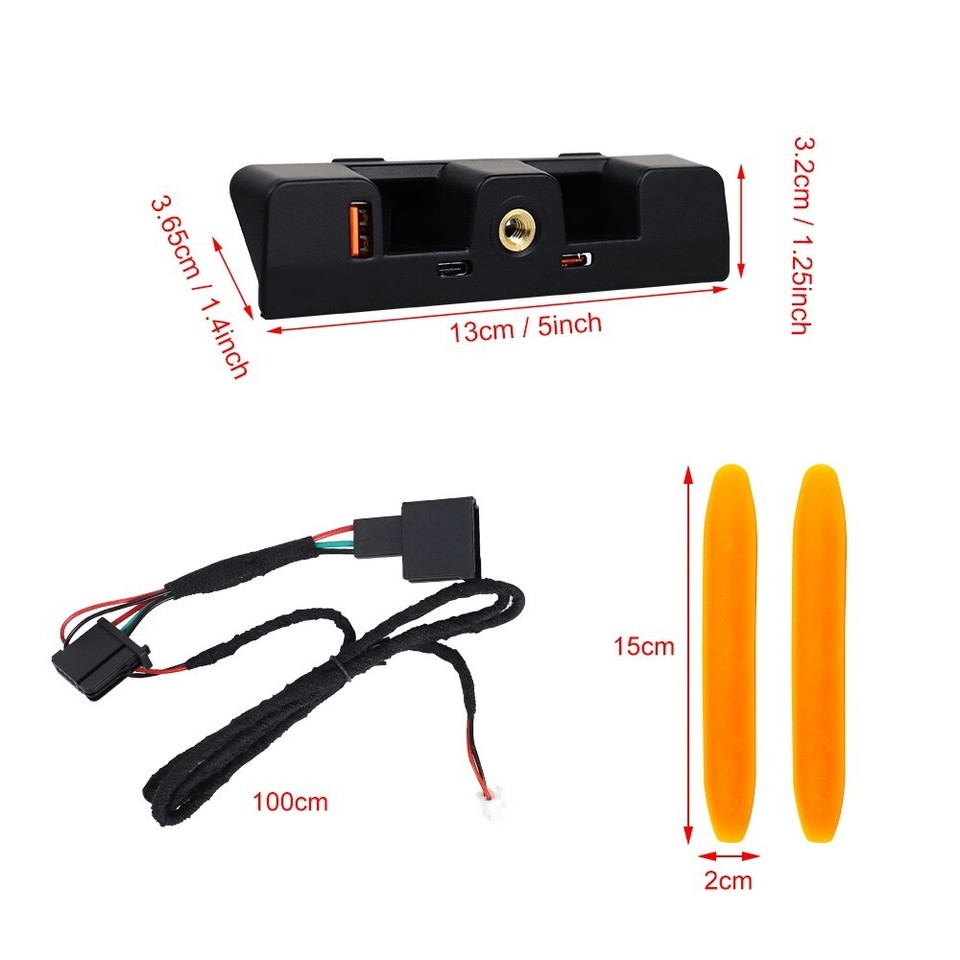 Dashboard USB Expansion Dock for Ford Bronco Accessories 2021 2022 2023 ...