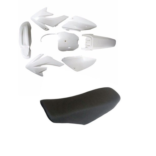 PLASTICS KIT FENDER + SEAT Atomik XR70 CRF70 Pro pit DIRT BIKE 125/140 ...