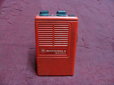 1 pc RED Vintage Motorola Minitor II - 2-Channel Emergency Fire ...