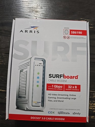 ARRIS SURFboard SB6190 DOCSIS 3.0 Cable Modem OPEN BOX / NEW | eBay