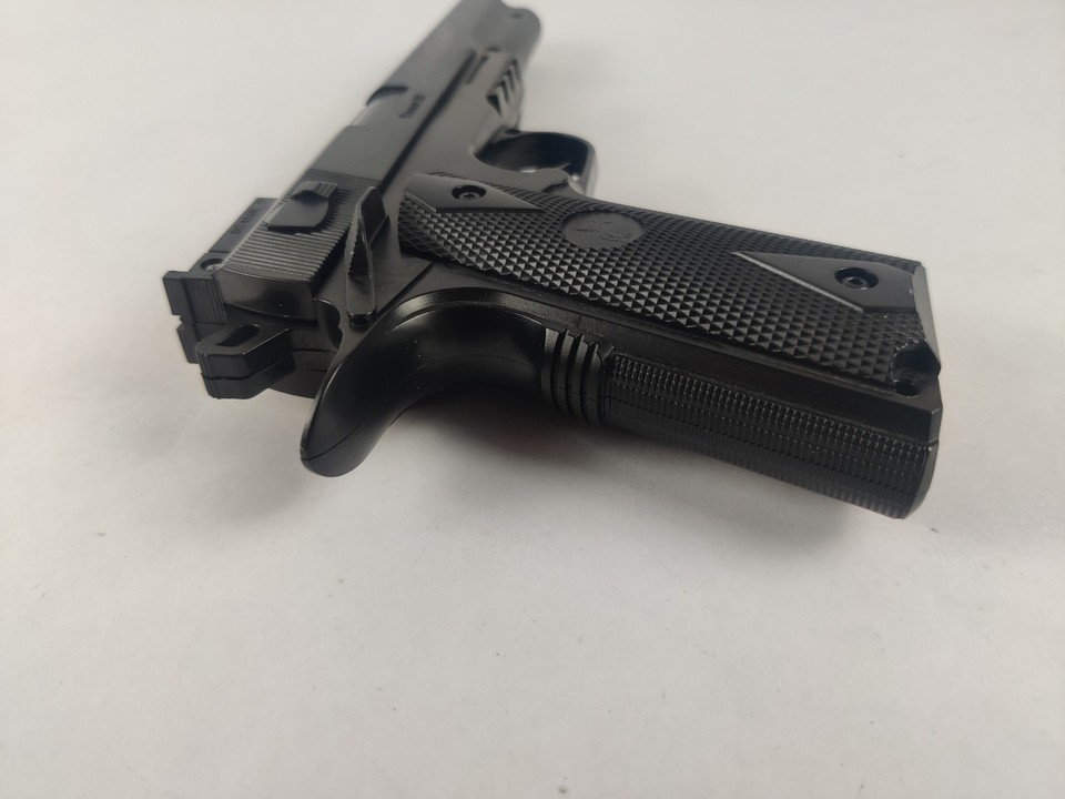 Colt 1911 Target Spring Powered Black Airsoft Pistol Gun w/ BO-MAR ...