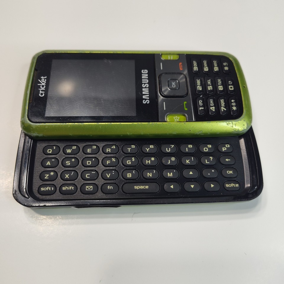 Samsung Messager SCH-R450 - Green & Black ( Cricket ) CDMA Slider Phone ...