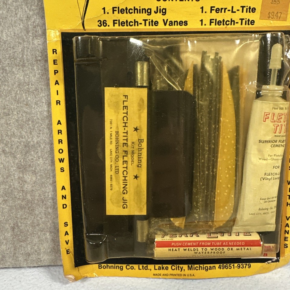 Bohning Arrow Repair Kit Fletch Jig New Old Stock | eBay