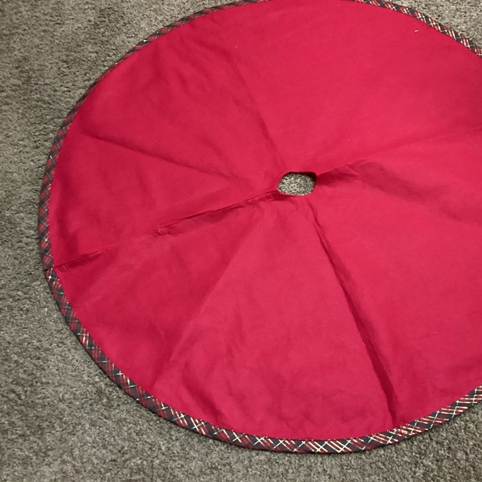 4 Foot Red And Green Christmas Tree Skirt | eBay