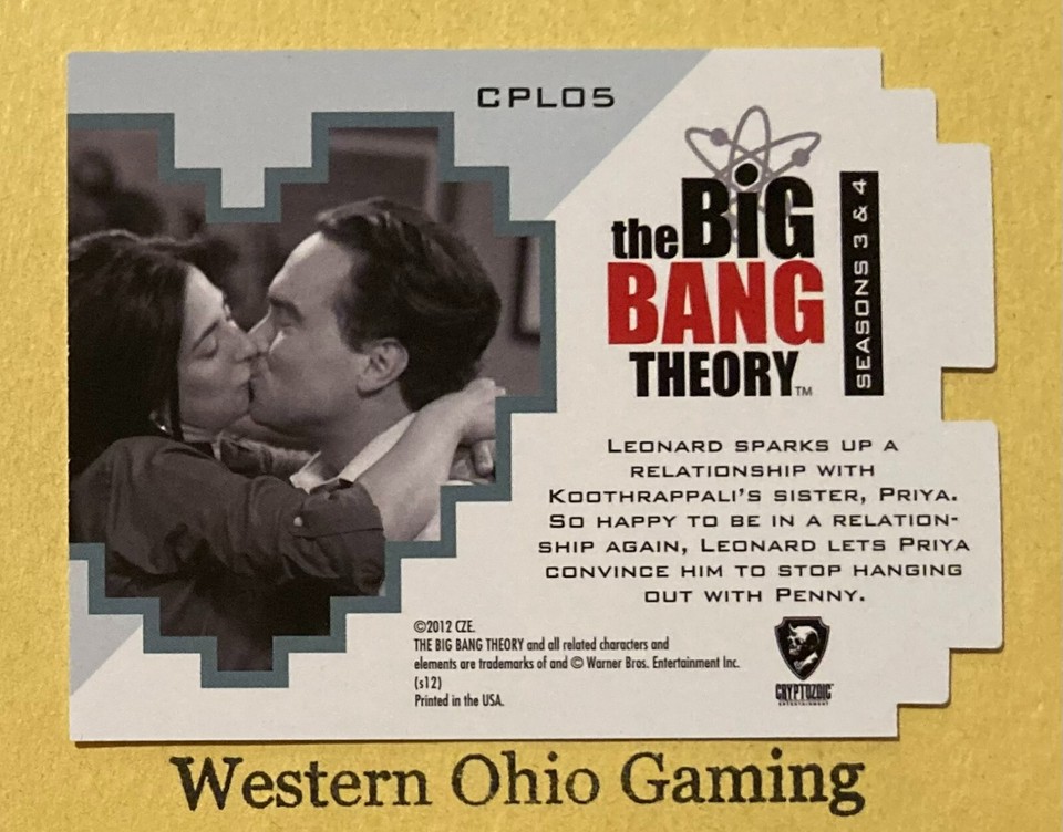 The Big Bang Theory Seasons 3 & 4 Retail Couples #CPL05 Leonard & Priya ...