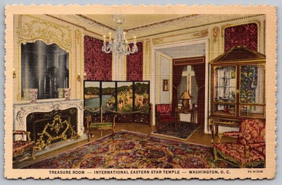 Washington Dc Treasure Room International Eastern Star Temple Unp ...