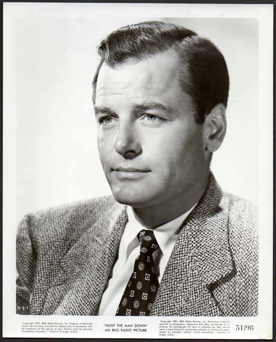 GIG YOUNG handsome actor HUNT THE MAN DOWN 1951 Vintage Orig Photo RKO ...
