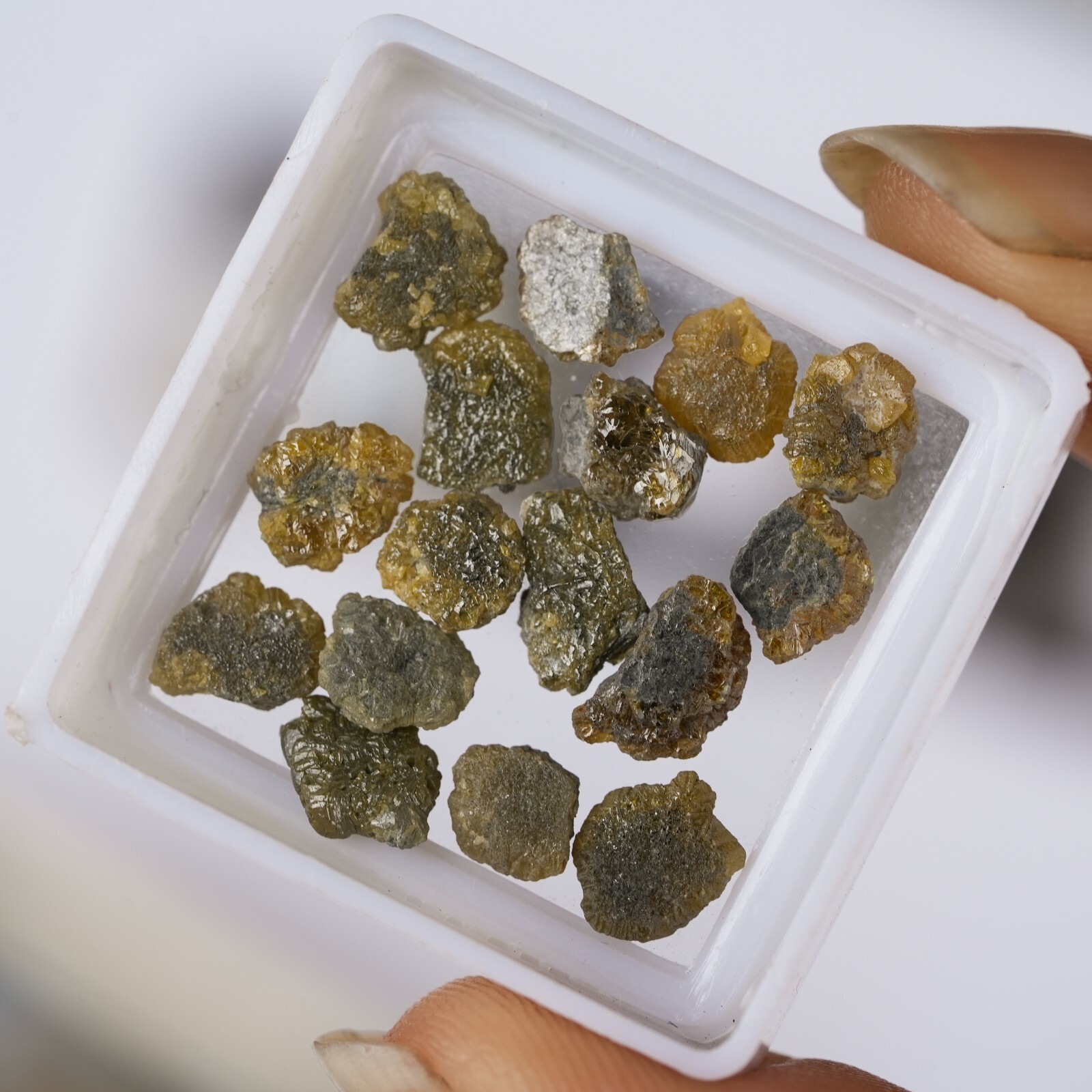 Natural Rough Diamond Loose Yellow Green Raw Diamond Uncut 6-7 MM 1.00 ...