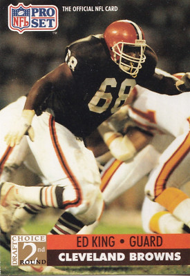 1991 Pro Set # 758 Ed King NFL Cleveland Browns + (Yes 4 Free Mystery ...