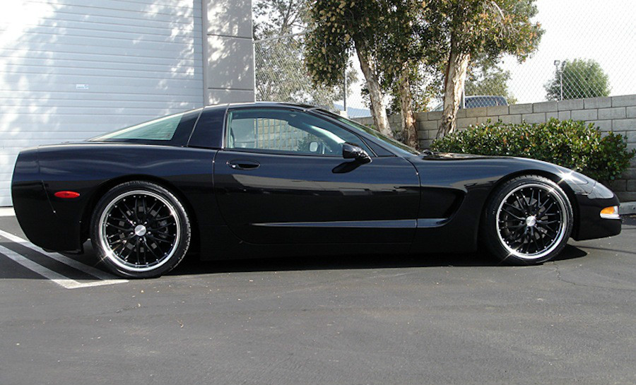 Chevy Corvette C5 MRR GT1 Wheels 19x8.5/19x9.5 Gloss Black Machined Lip ...