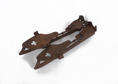 Original Antique Steel Ice Skates - 10 1/2" Foot Length - Great Props ...