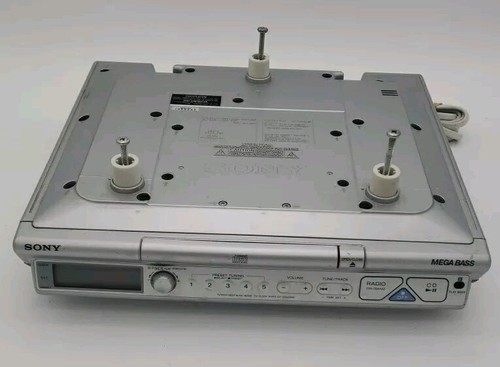 Sony ICF-CD543RM Kitchen Clock Radio Under Cabinet FM/AM Tuner & CD ...