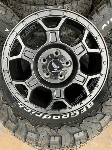 16" Black Swamper Alloy Wheels Fit Ford Transit Custom + BF Goodrich ...