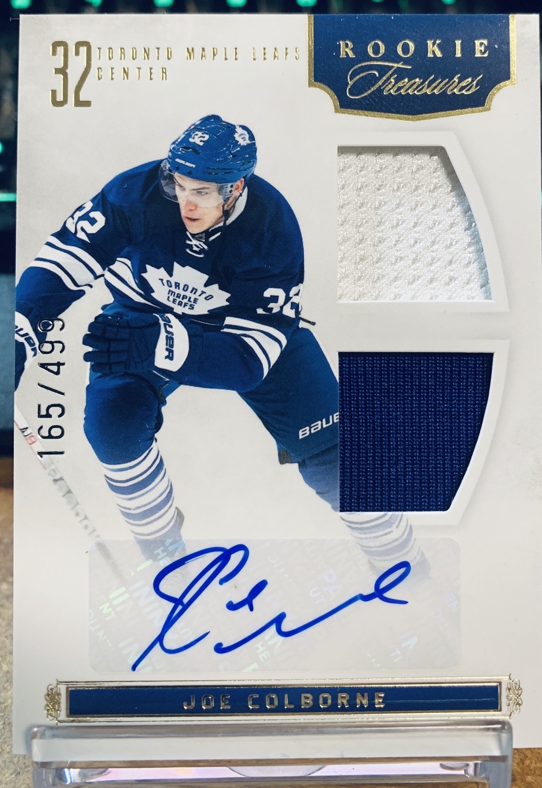 2011-12 Panini Rookie Anthology #158 Joe Colborne RC Auto Jersey Card ...