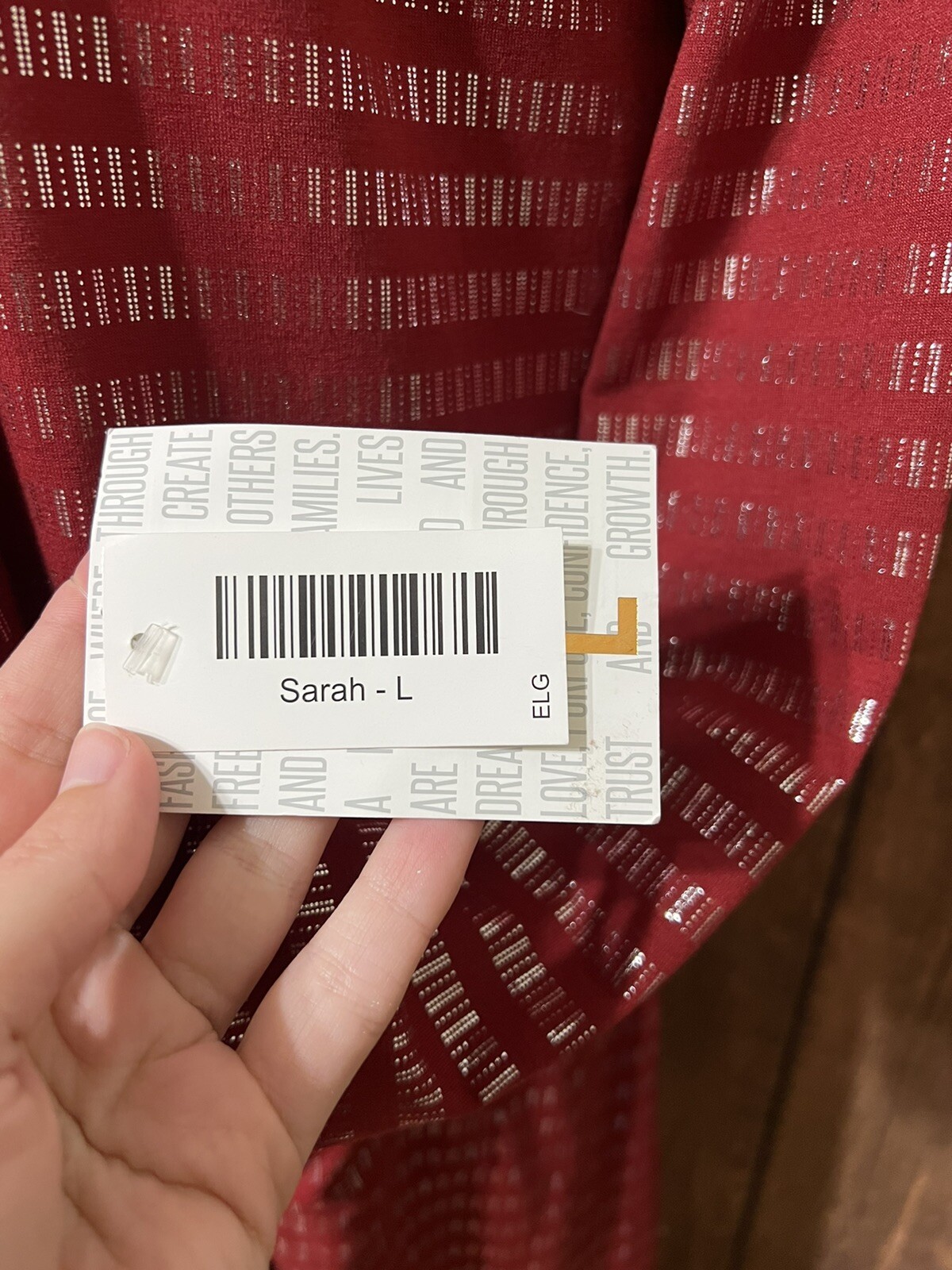 Lularoe Sweater Cover Up, Red and Metallic Silver, Size Large | eBay